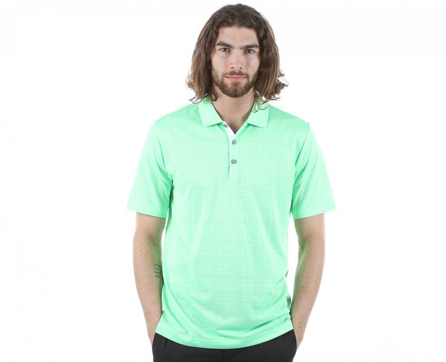 Adidas Climacool Grid Texture Polo Pikeepaita Vihreä - Vaatekauppa24.fi