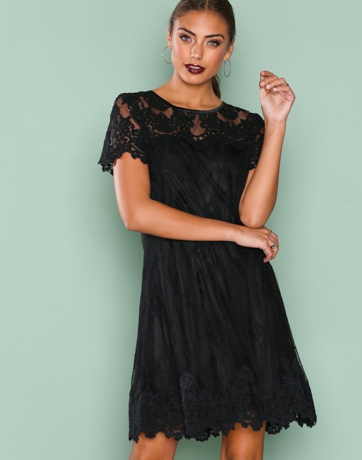 Ida Sjöstedt Harper Dress Skater Mekko Black - Vaatekauppa24.fi