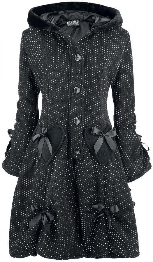 Poizen Industries Alice Coat Polka Naisten Pitkä Talvitakki ...