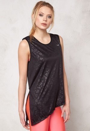 Röhnisch Zanna Loose Singlet Clover Shiny Black - Vaatekauppa24.fi