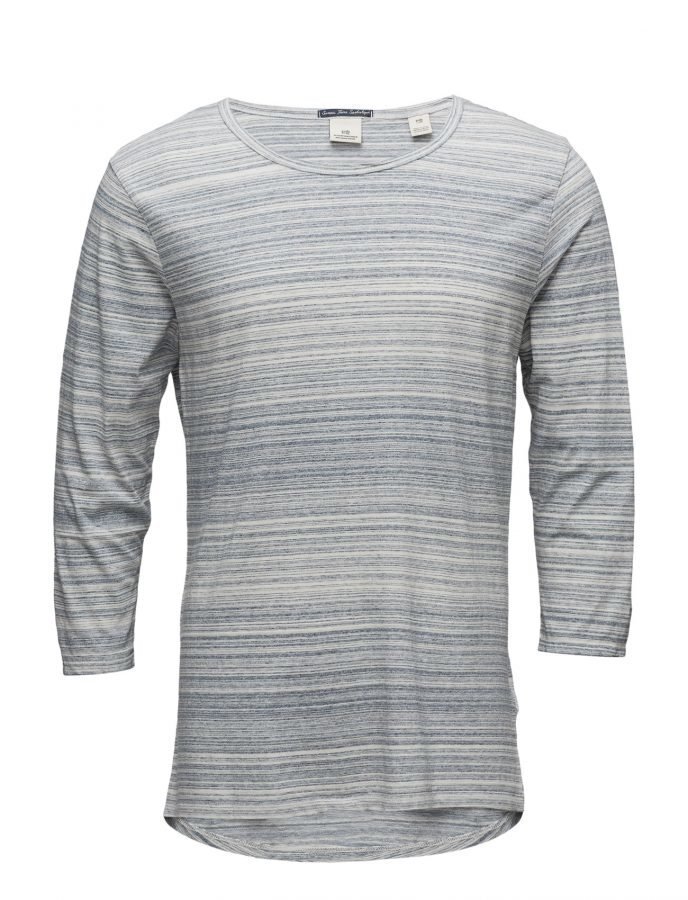 Scotch & Soda Tee In Slub Jersey Quality With Deep Neck pitkähihainen t ...